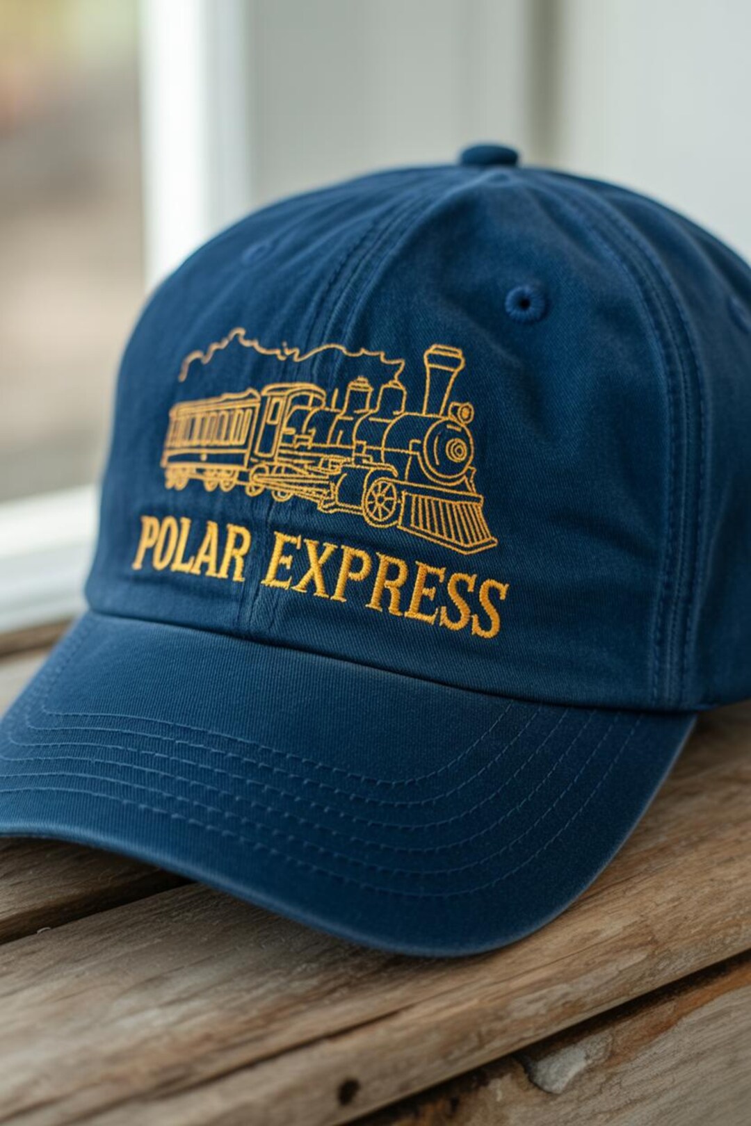 Vintage Polar Express Embroidered Cap, Polar Express Train Hat, Holiday ...