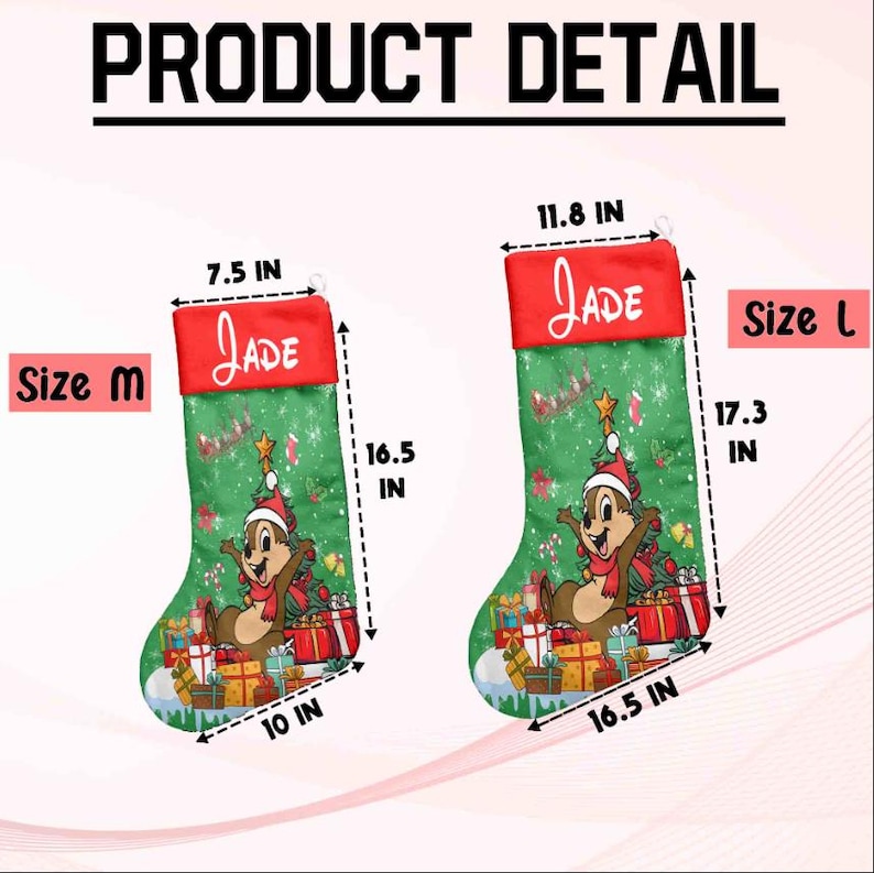 Custom Disney Christmas Stocking | Retro Very Merry All Characters ...