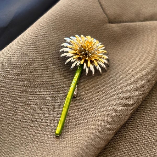 Dandelion Brooch - Etsy