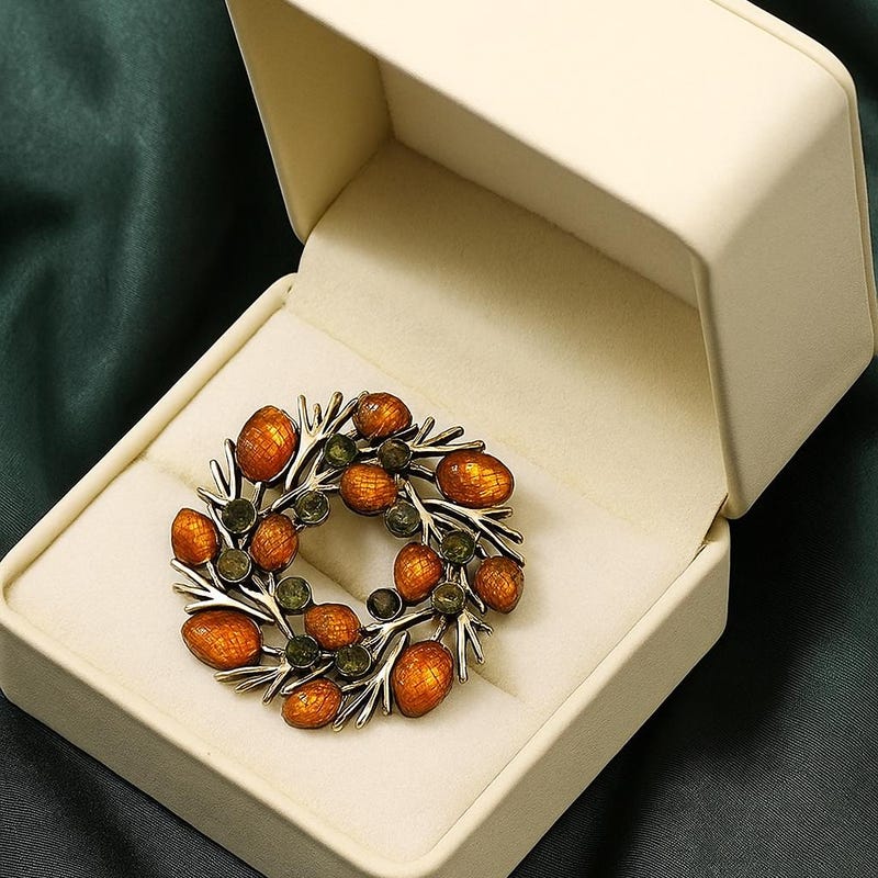Autumn Leaf Brooch - Etsy