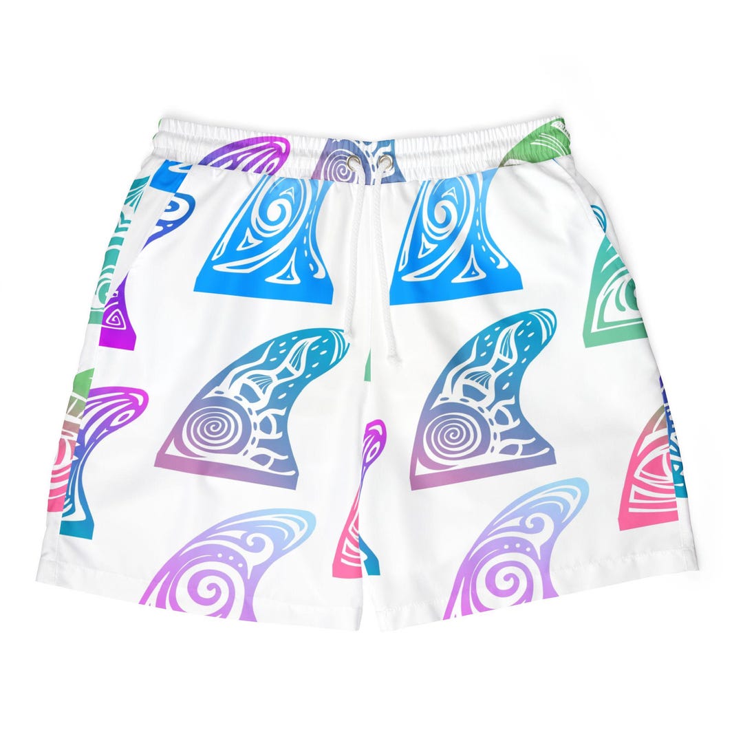 Colorful Whale Tail Swim Shorts | Beachwear, Pool Party, Vacation ...