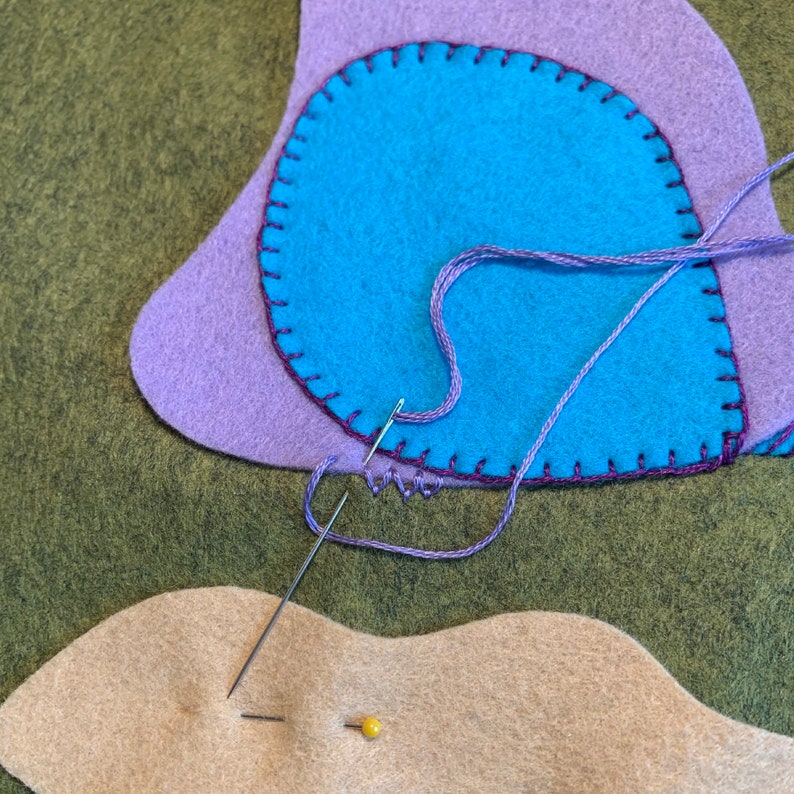 Tropical Fish Felt Applique Pattern: Colorful Wall Art (mailed Paper ...