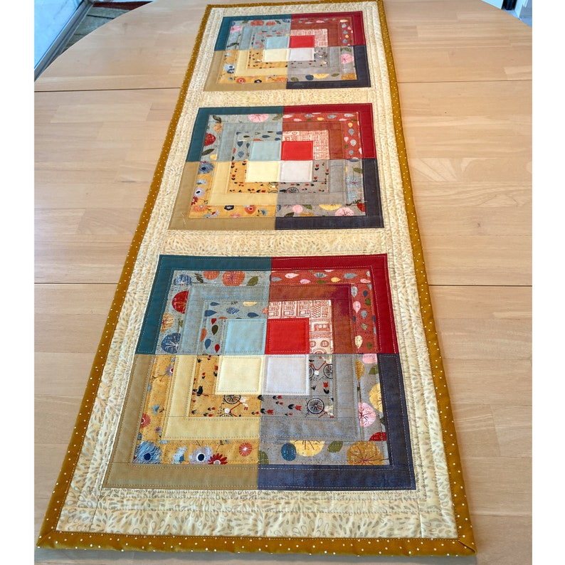 Fancy Squares Quilted Table Runner Pattern Tulip Square - Etsy
