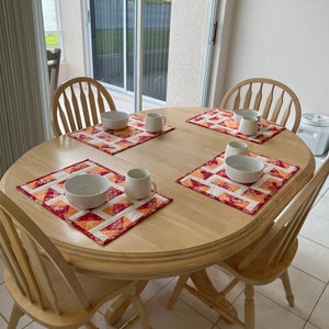 Shattered Diamonds Quilted Placemat Pattern - Quilted Placemats ...