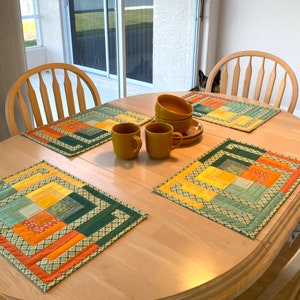 Four Square Meals Quilted Placemat Pattern - Digital Download by Tulip Square #579 - Etsy