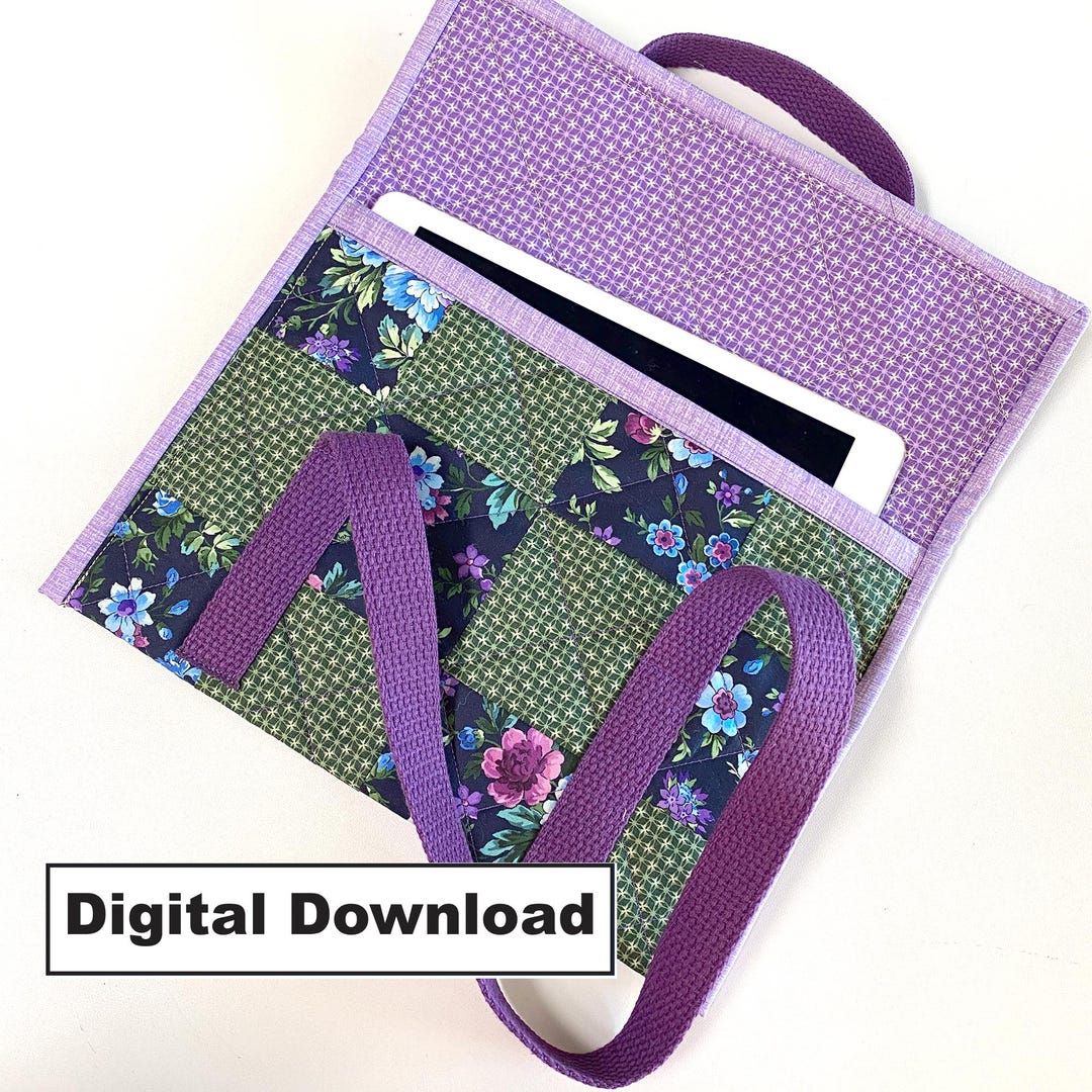 Quilted Tablet Bag Pattern: Flap Top Tote (digital Download) - Etsy