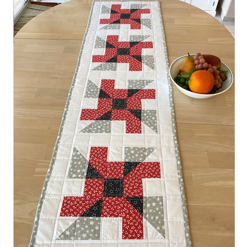 Quilted Table Runner Pattern 593 Modern Kitchen Table - Etsy