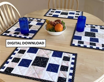 Framed Florals Quilted Placemat Pattern - Digital Download by Tulip ...