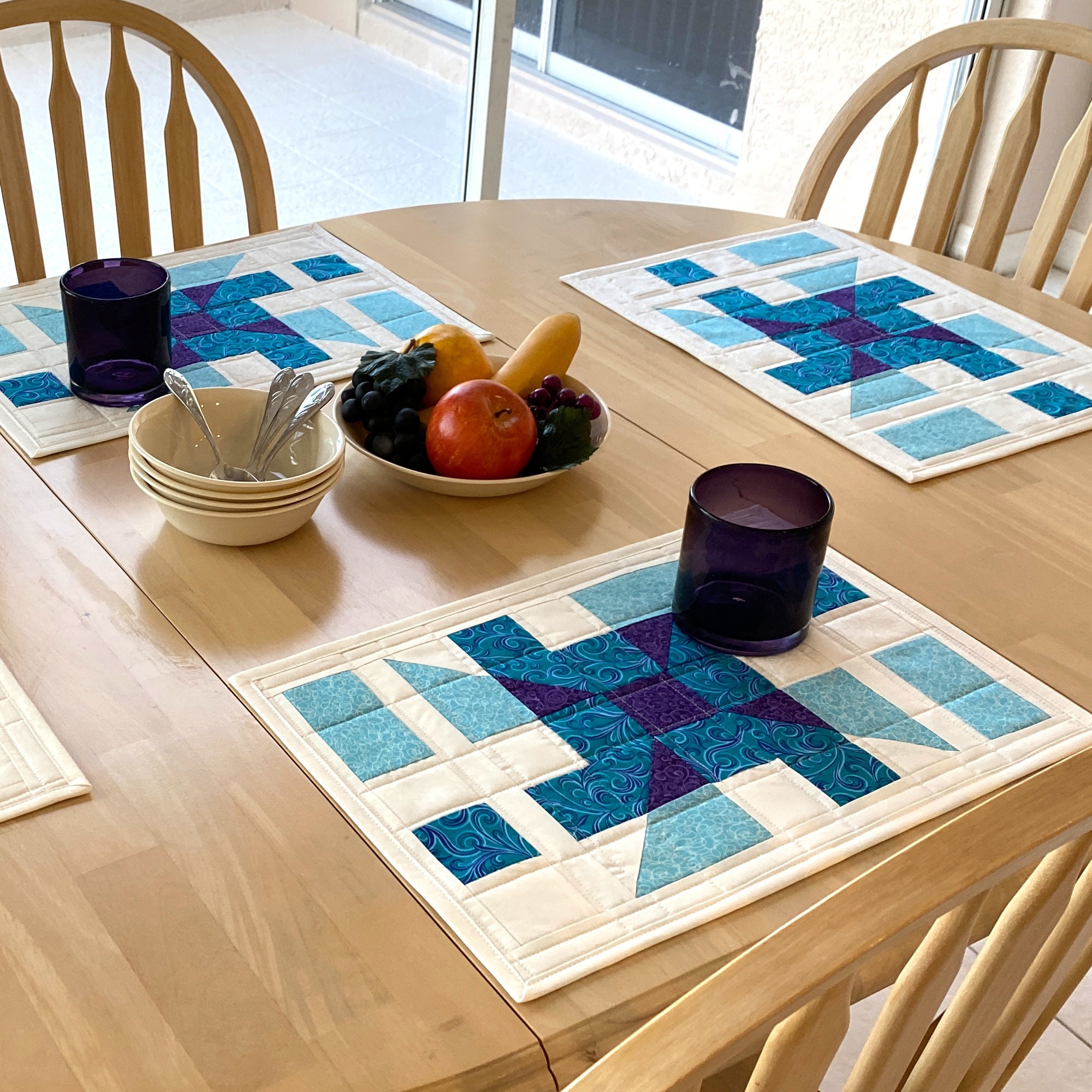 Modern Table Quilted Placemat Pattern - Digital Download by Tulip ...