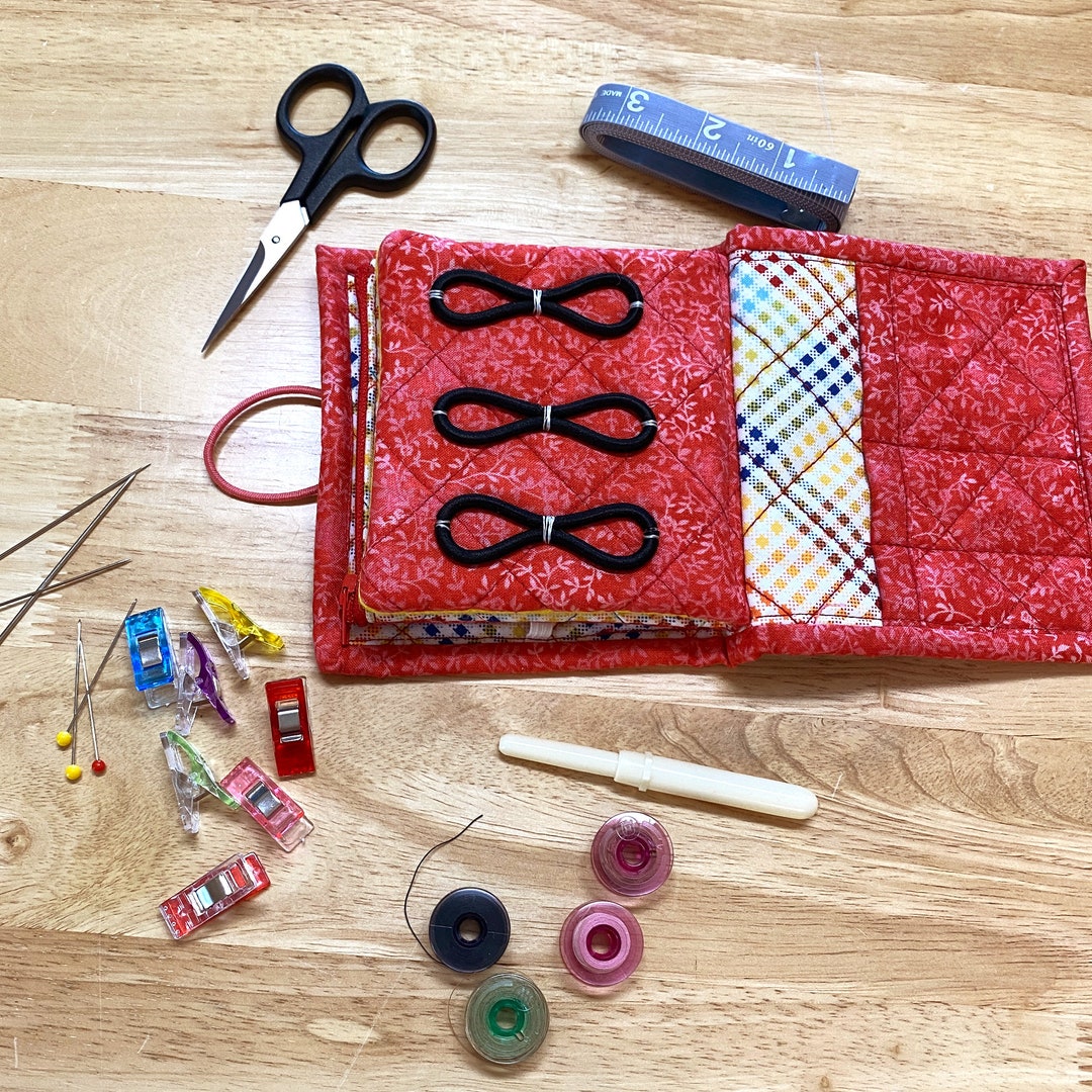 Sewing Caddy Pattern, Quilted Sewing Notions Kit, Book Style Sewing ...