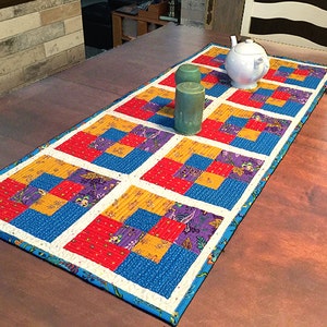 Swapped Squares Quilted Table Runner - Tulip Square Pattern #550 ...