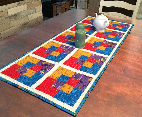 Swapped Squares Quilted Table Runner - Tulip Square Pattern #550 ...