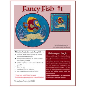 DIGITAL DOWNLOAD - Tropical Fish Art - Colorful Tropical Fish Felt ...