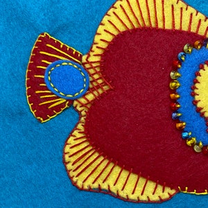 DIGITAL DOWNLOAD - Tropical Fish Art - Colorful Tropical Fish Felt ...