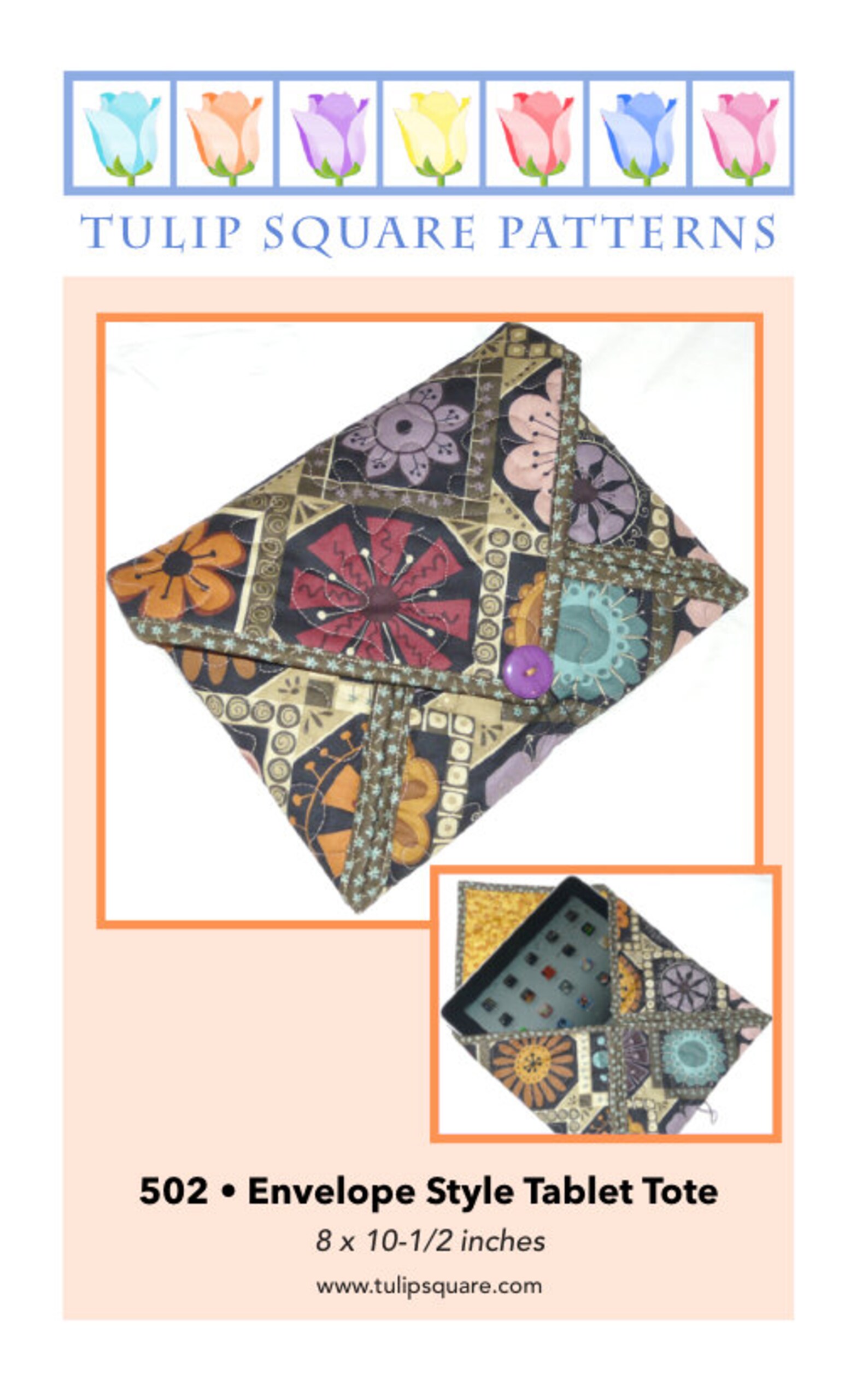 Quilted Tablet Bag Quilted Envelope Style Tablet Tote PDF - Etsy