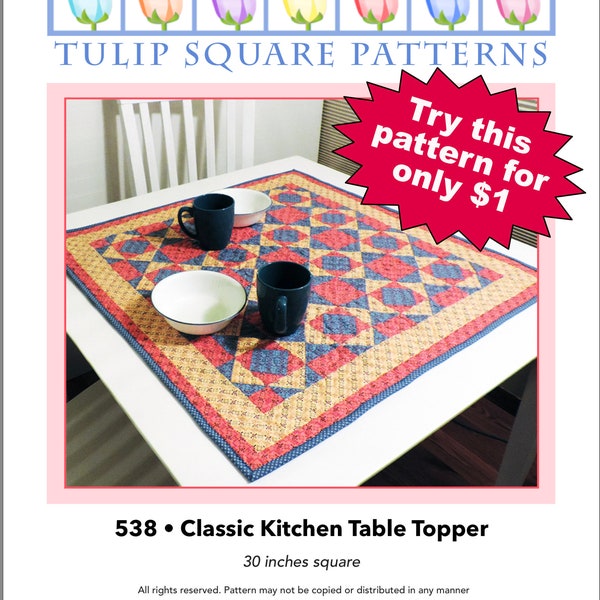 Table Topper Patterns - Etsy