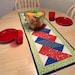Colorful Ribbon Twist Quilted Table Runner - Tulip Square Pattern #576 ...