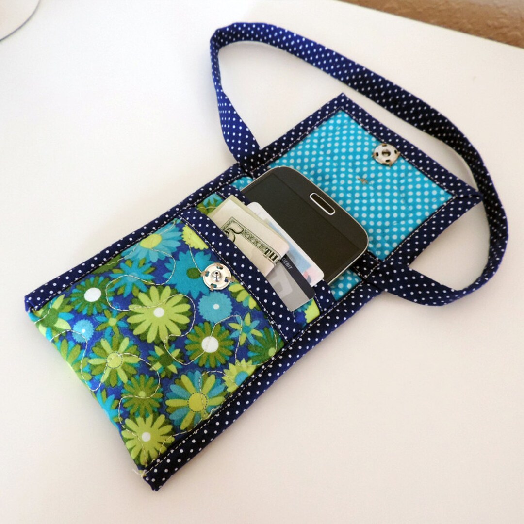 Quilted Phone Case Pattern - Smart Phone Tote in Two Sizes - PDF ...
