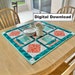 Quilted Table Topper Pattern Quilted Coffee Time Table - Etsy
