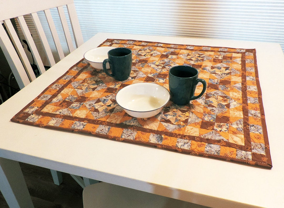 Quilted Table Topper Pattern - Modern Two Block Table Topper - PDF ...