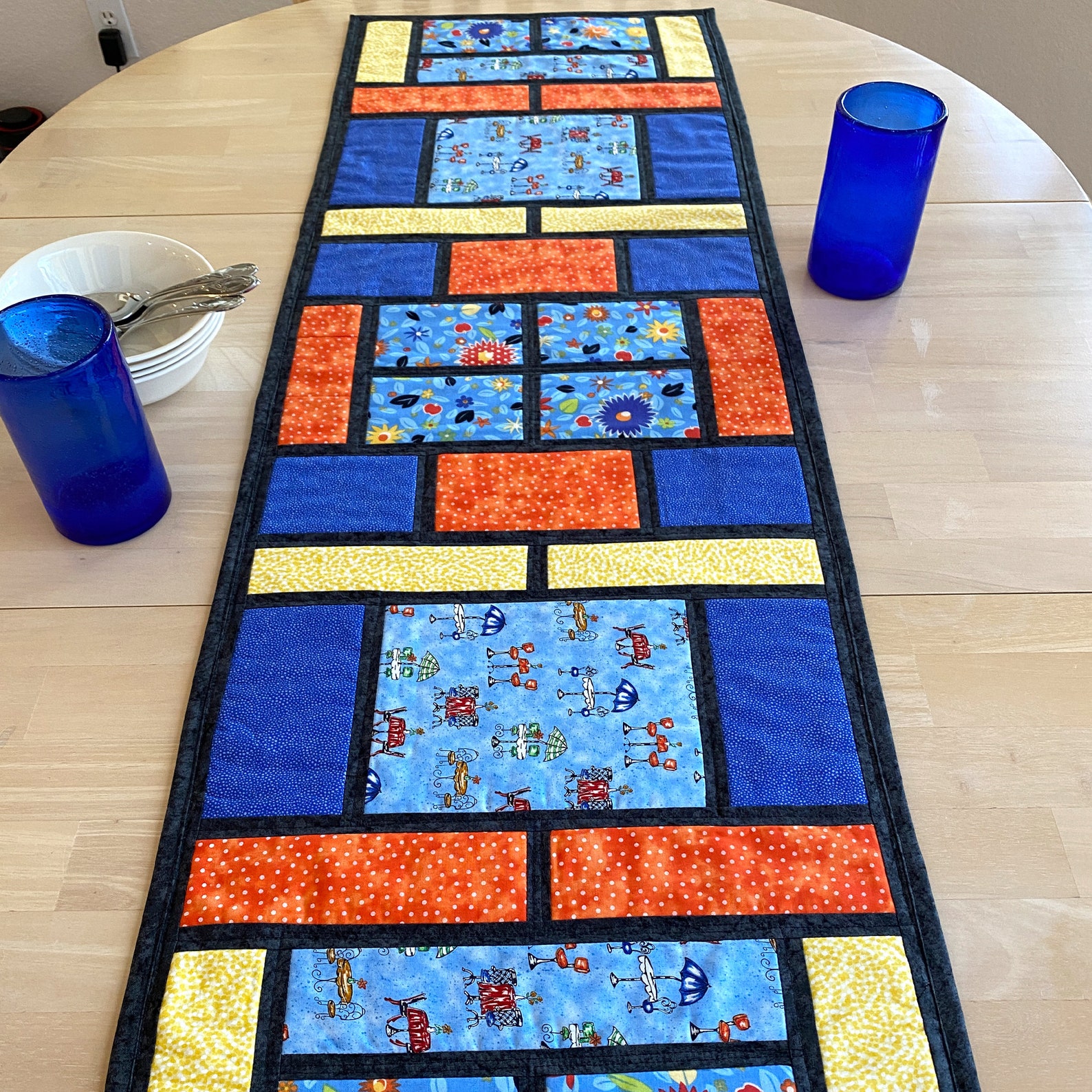 Table Runner Table Topper Pattern Picture Windows Quilted - Etsy