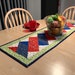 Colorful Ribbon Twist Quilted Table Runner - Tulip Square Pattern #576 ...
