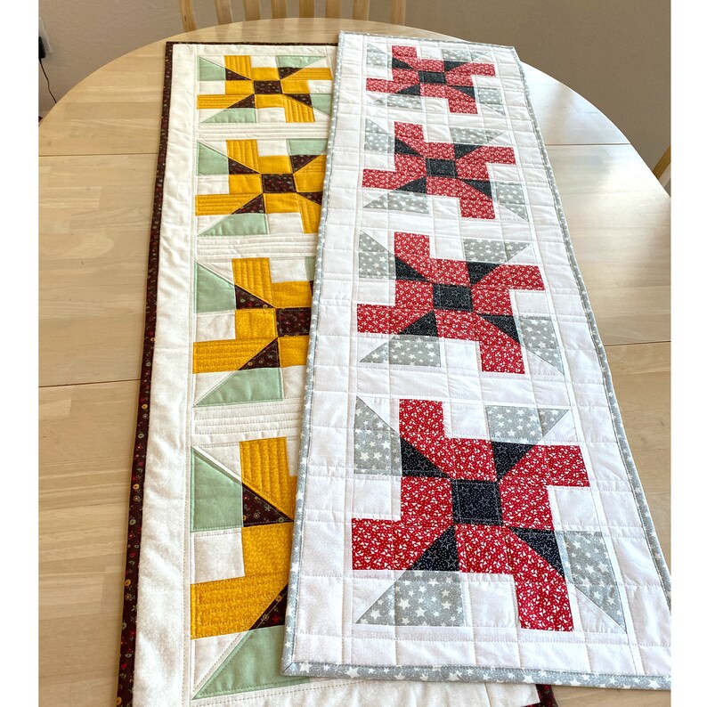 Quilted Table Runner Pattern 593 Modern Kitchen Table - Etsy