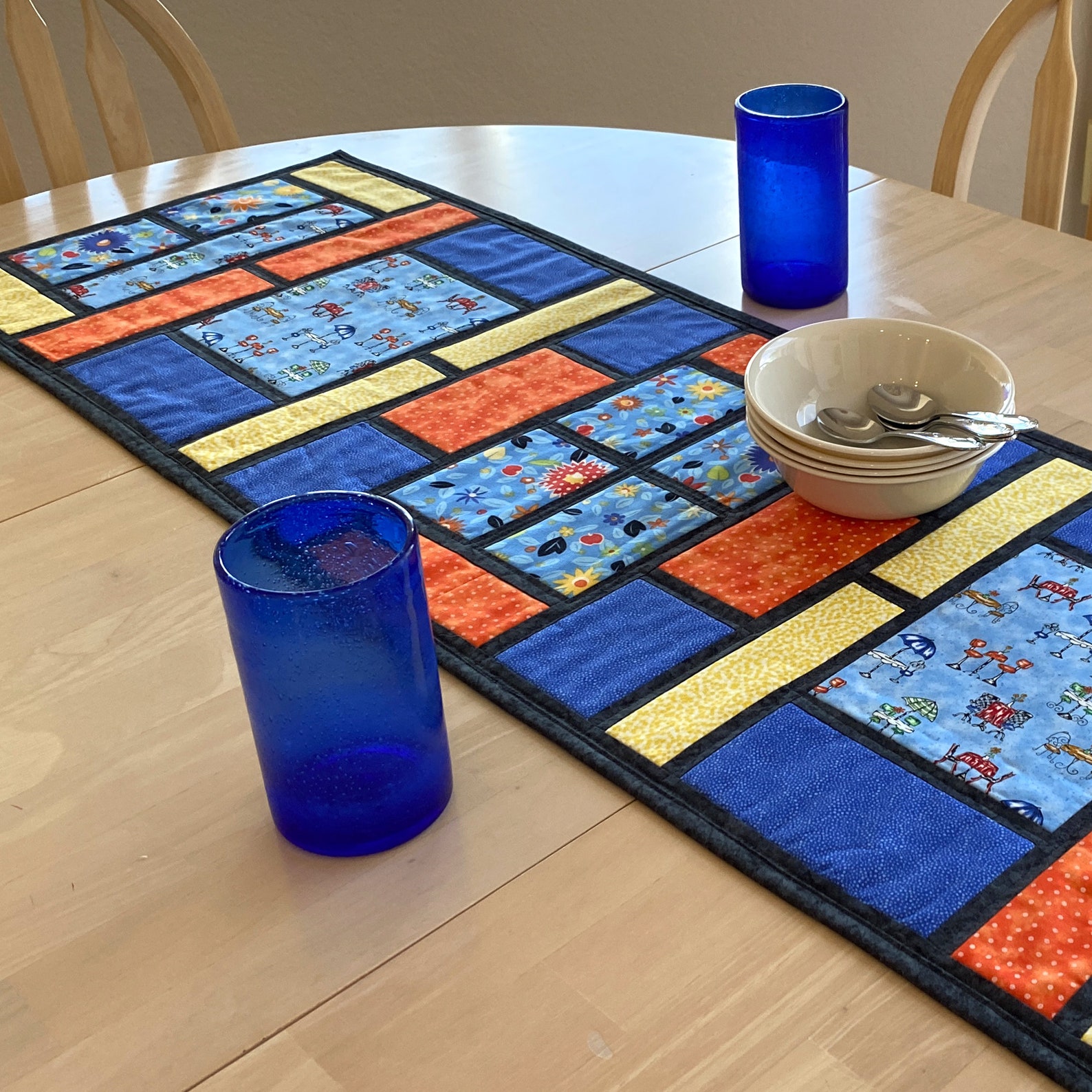 Table Runner Table Topper Pattern Picture Windows Quilted - Etsy