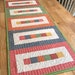 Rainbow Blocks Quilted Table Runner - Tulip Square Pattern #563 ...