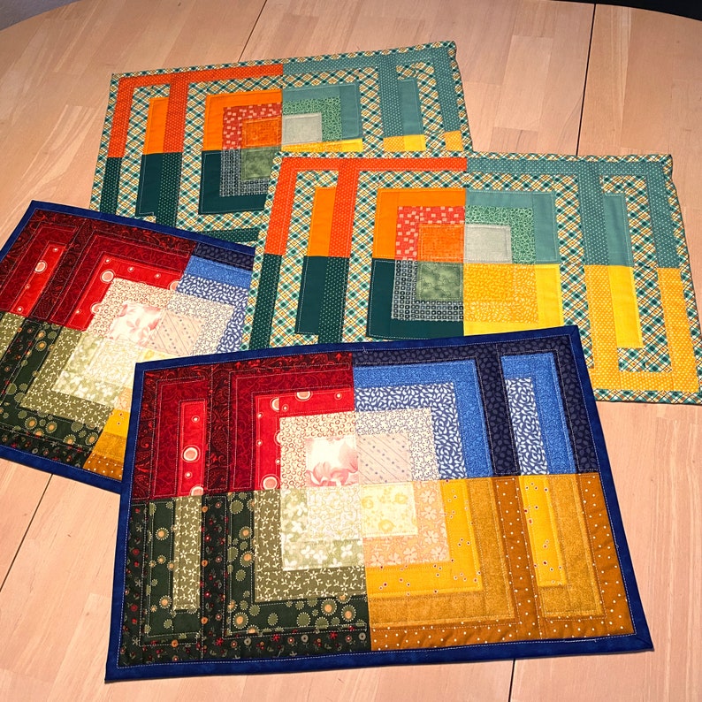 Four Square Meals Quilted Placemat Pattern - Digital Download by Tulip ...