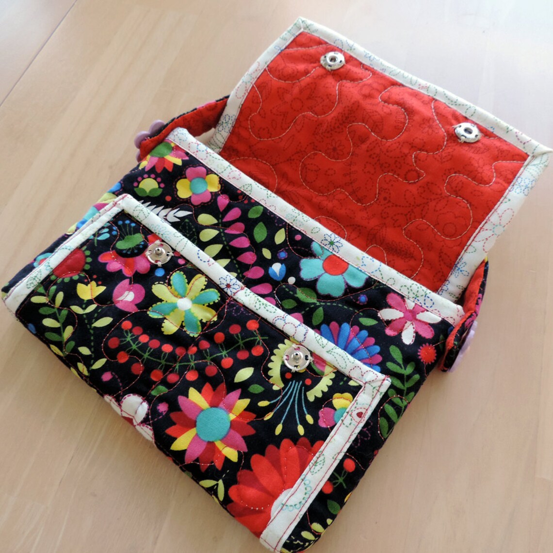 Quilted Tablet Tote Pattern Multi Pocket Tablet Tote Takes | Etsy