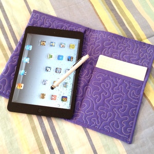 Quilted Tablet Case Pattern Quilted Book Style Tablet Tote PDF Download ...