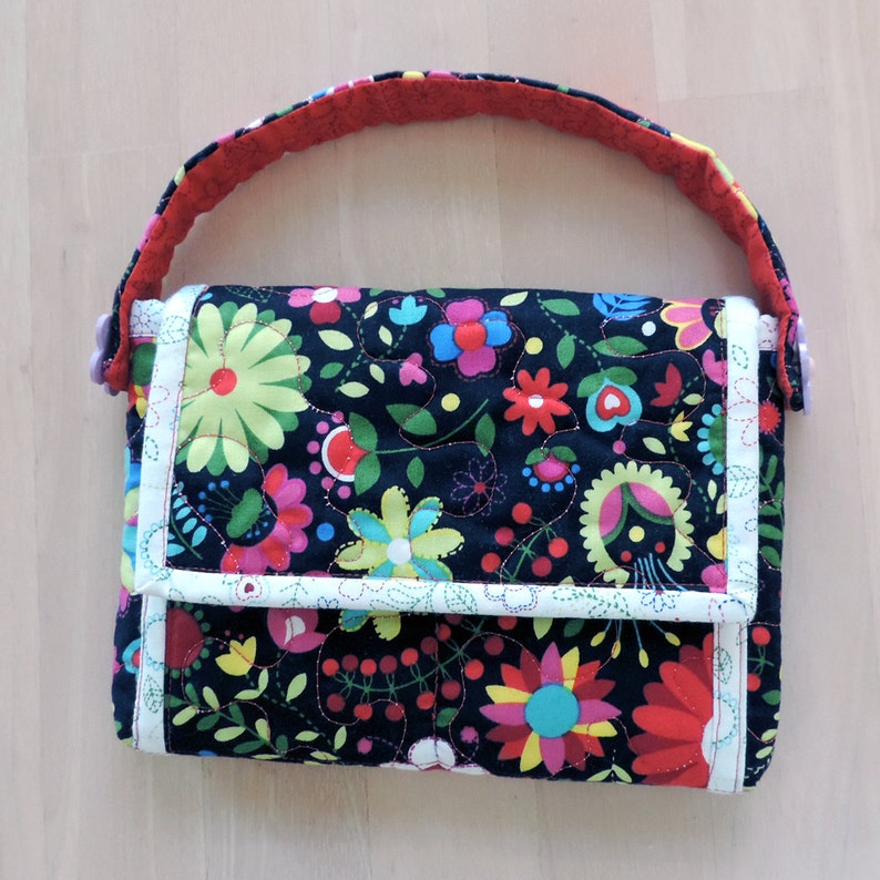 Quilted Tablet Tote Pattern Multi Pocket Tablet Tote Takes - Etsy