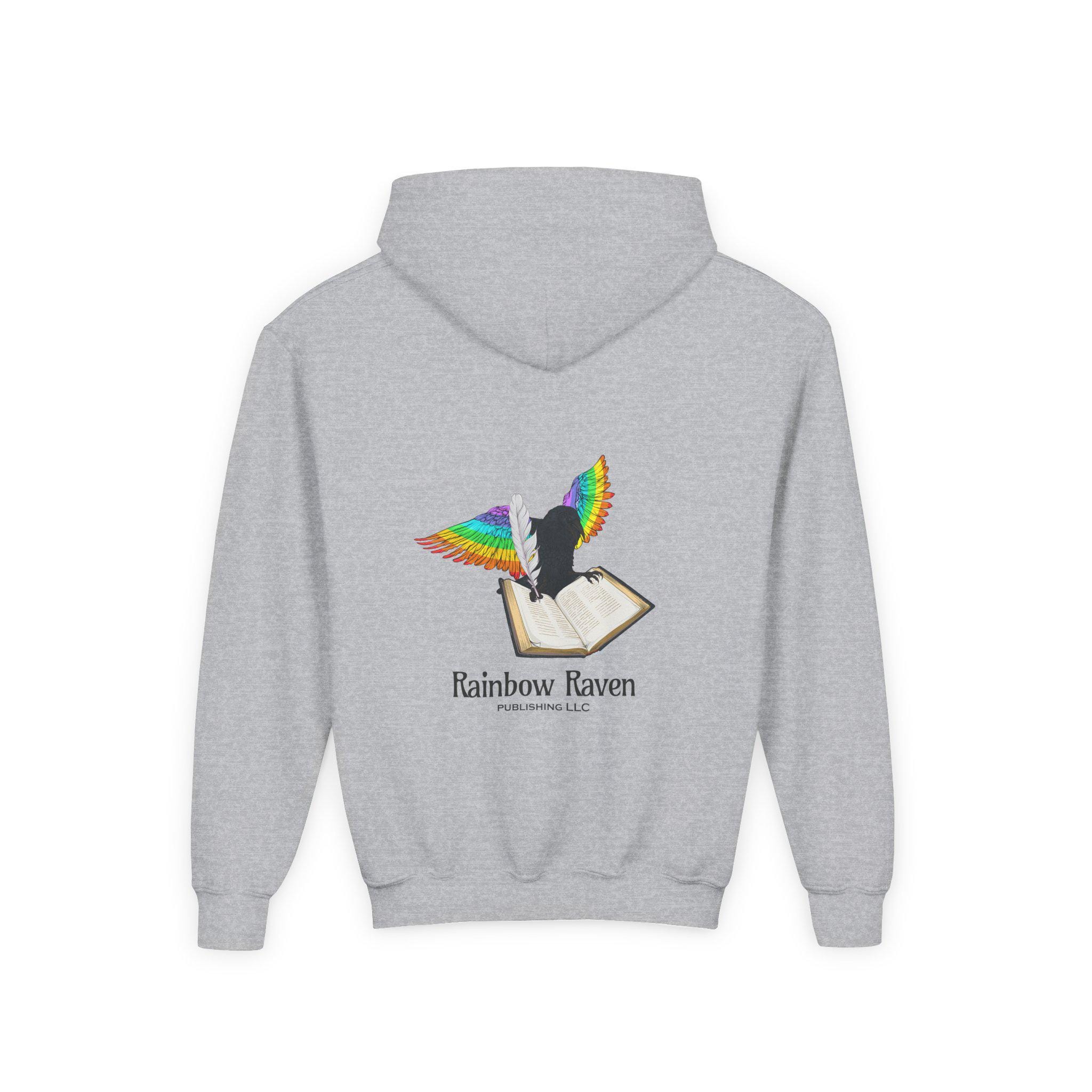 Youth Hooded Sweatshirt | Bookish Gift | Rainbow Raven Publishing ...