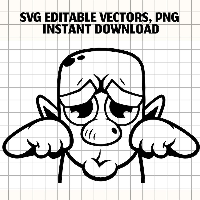 Clash Royale Mi Mi Mi Goblin Emote SVG + PNG | Funny Mimimi Emote ...