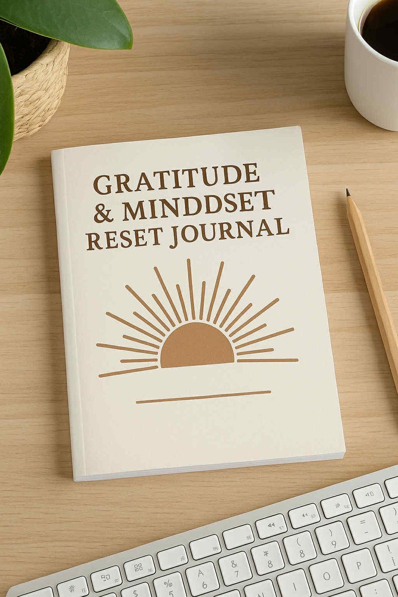 Gratitude Journal Printable-daily Prompts for Positivity, Self-care and ...