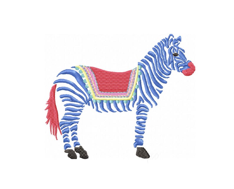 Grand Millenial Chinoiserie Zebra Embroidery Machine Design Herrington ...