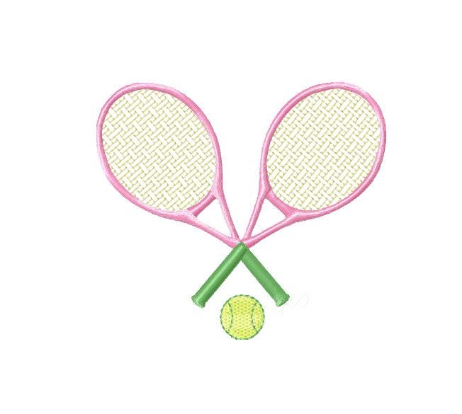 Tennis Monogram Original Herrington Design Embroidery Machine Design ...
