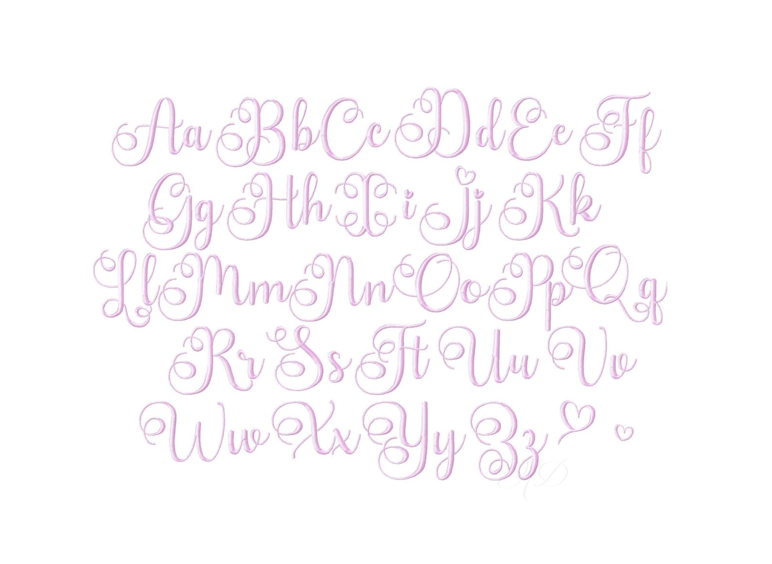 3 Sizes 3/4", 1", 2" Baubles Satin Stitch 4x4 Heart Valentine's Day ...
