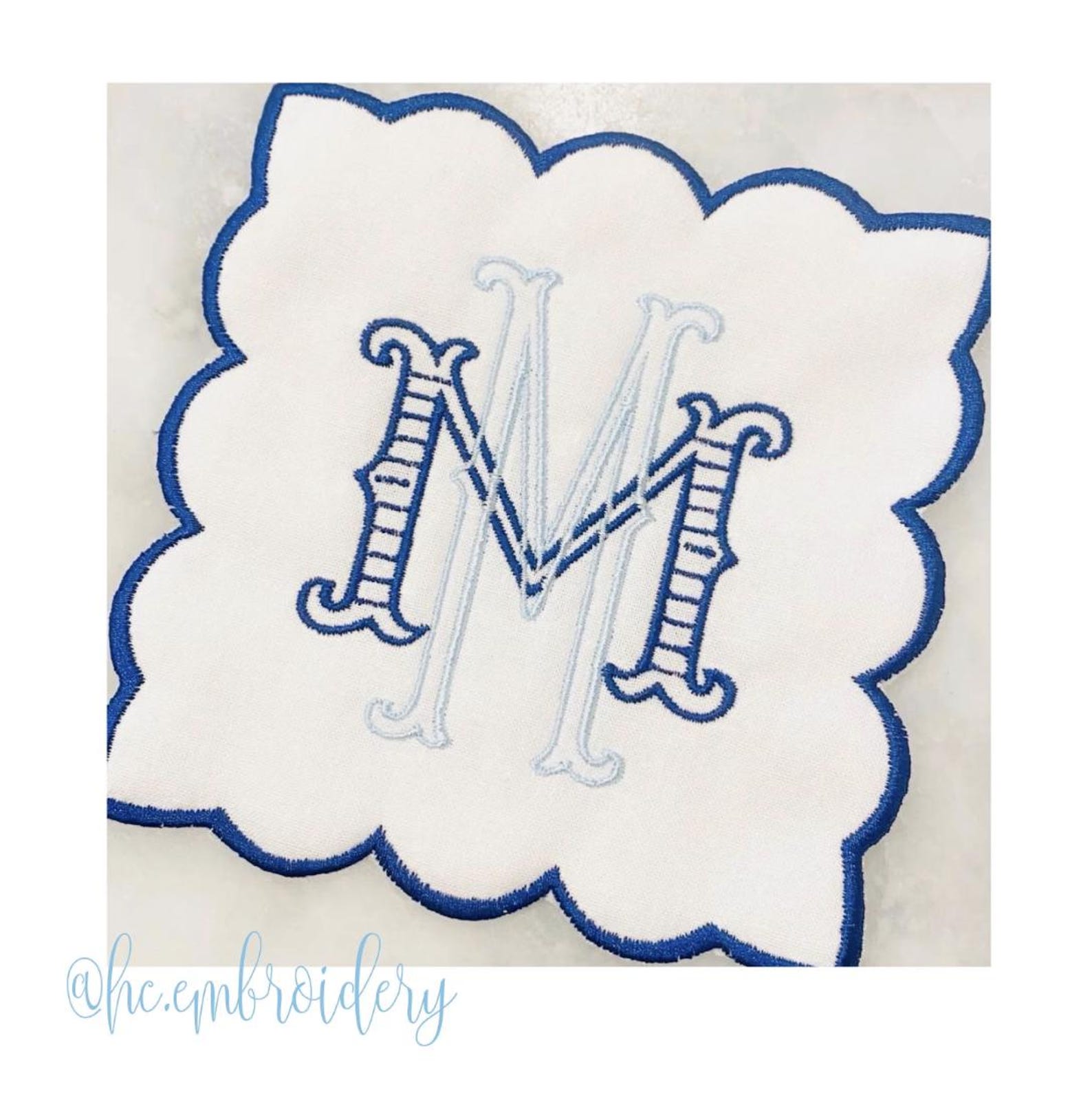 2 Size Package 2" and 3" Barrett Striped Outline Satin Stitch 4x4 ...