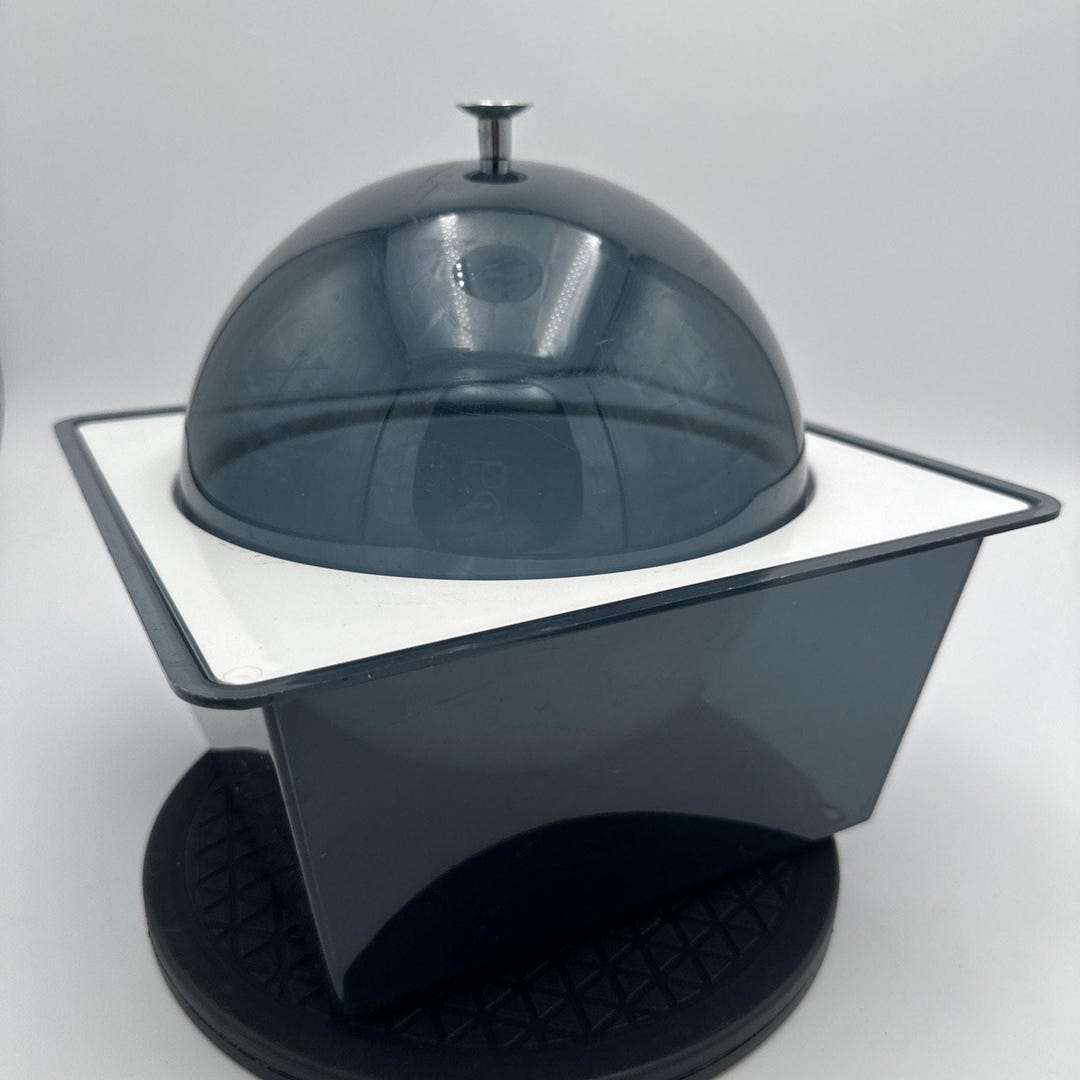 VTG 3-piece Blue & White Lucite Atomic Domed Ice Bucket / Cooler - Etsy
