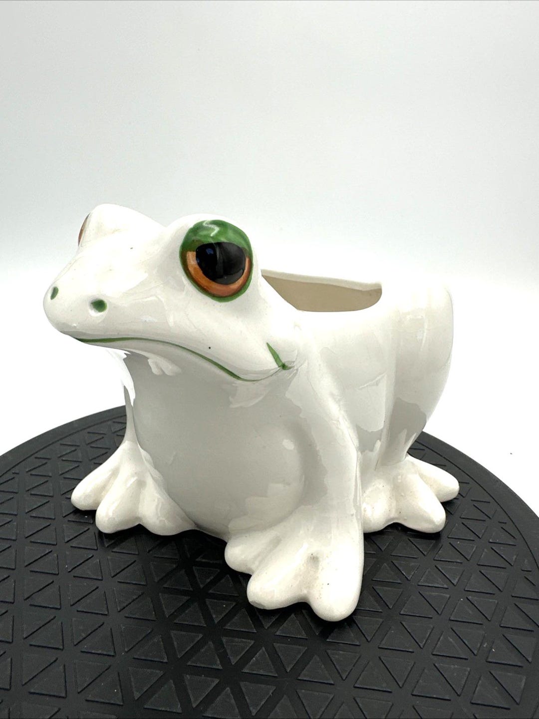 1970’s Rare Fitz and Floyd MCM White Frog Planter - Etsy