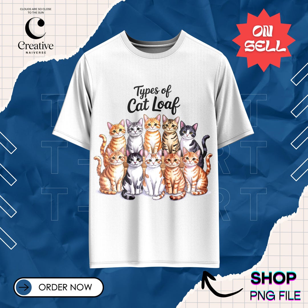Types of Cat Loaf PNG | Funny Cat Collection Clipart | Cute Cat Loaf ...