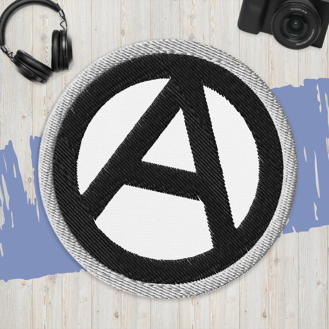 Goth Punk Rock Anarchy Symbol Circle A Embroidered Twill Patch ...
