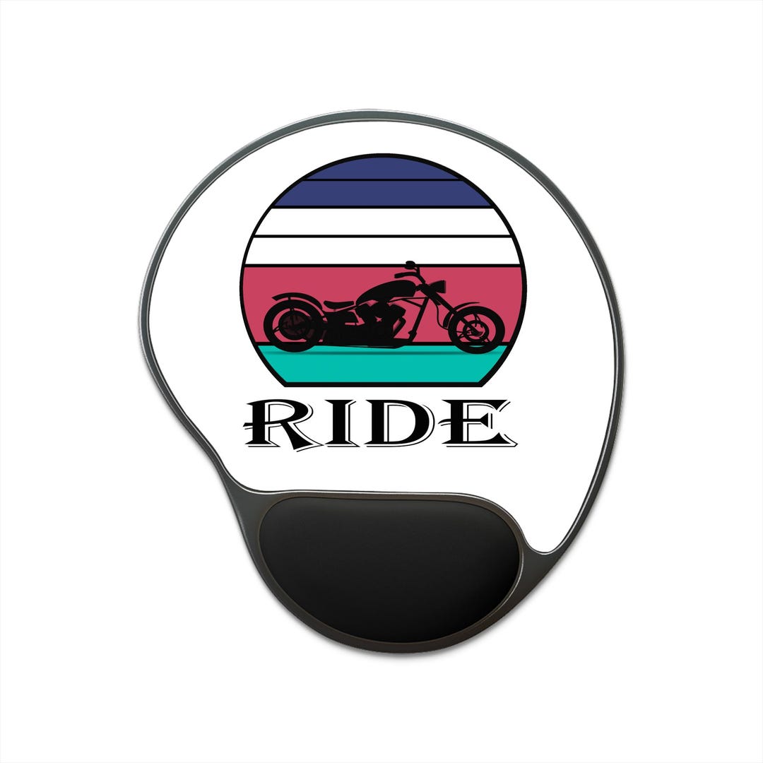 Motorcycle Ride Mouse Pad With Wrist Rest | Perfect for Bikers, Home ...
