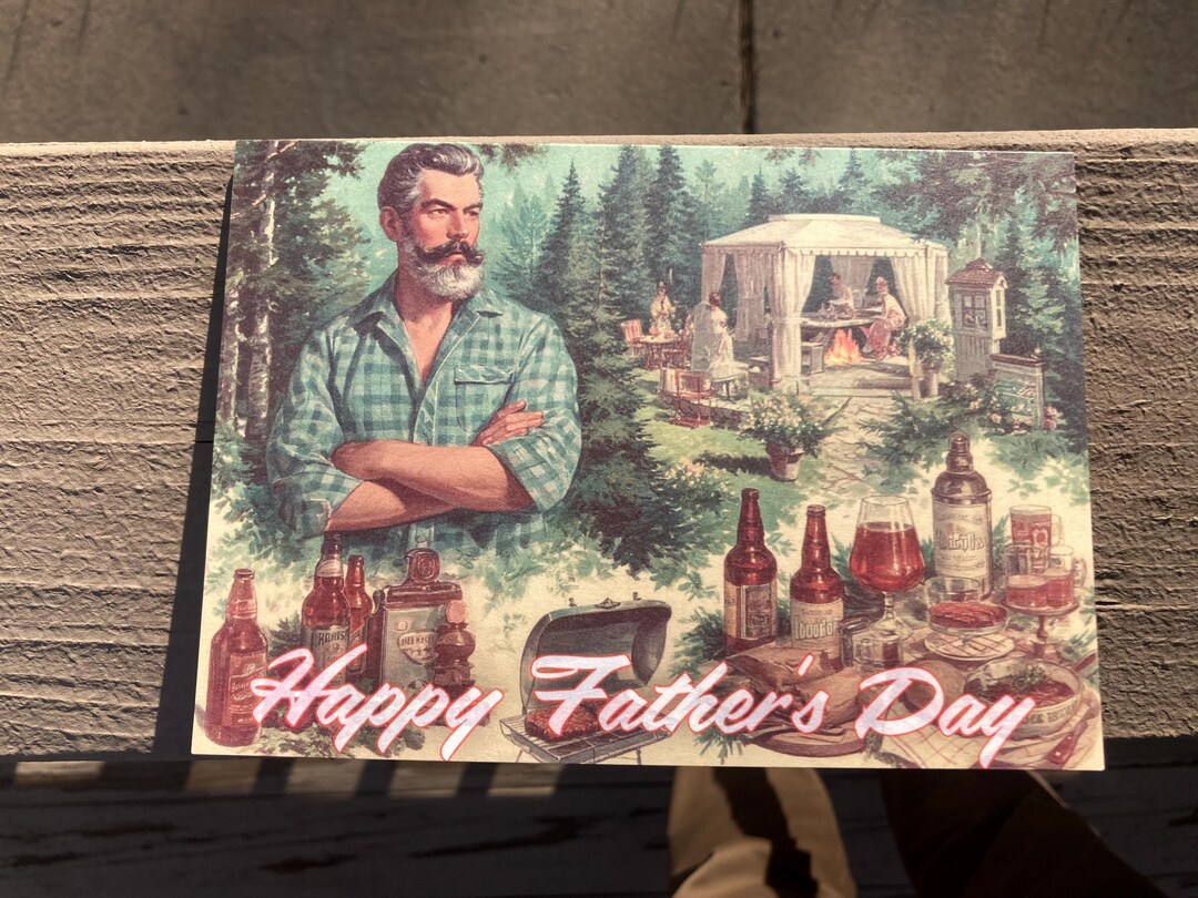 Vintage Inspired, 50s/60s Father's Day Card - Etsy
