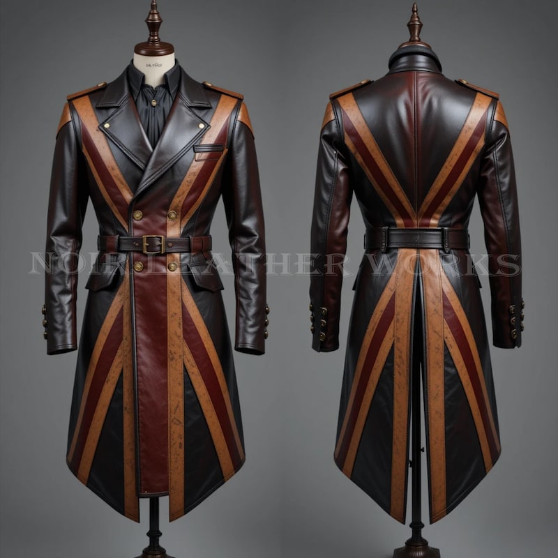 Tailcoat Black Leather - Etsy UK