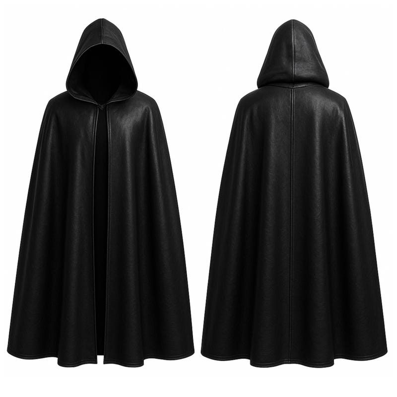 Mens Black Leather Robe - Etsy UK