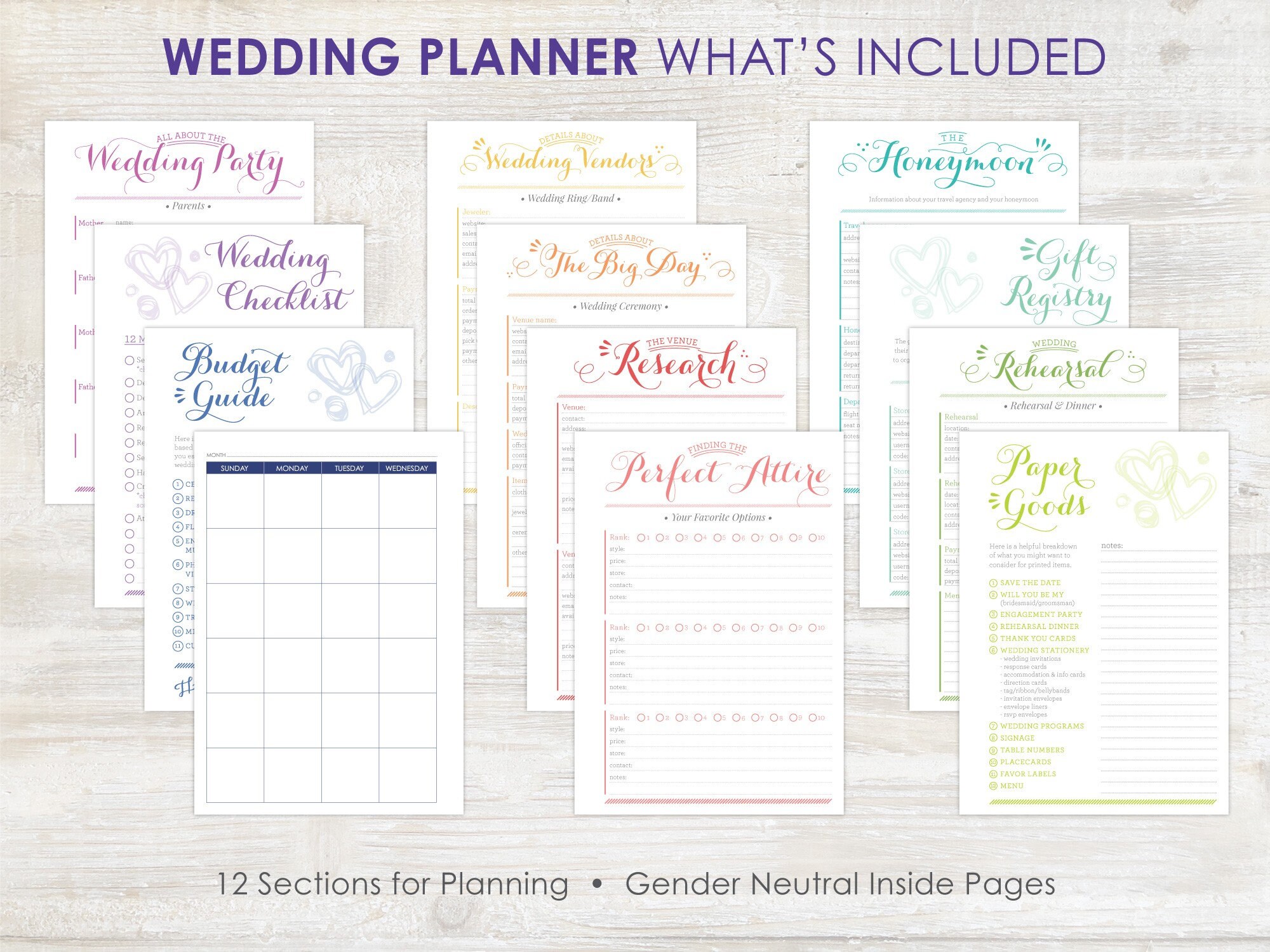 Lesbian Wedding Planner Same Sex Planner And Organizer Etsy