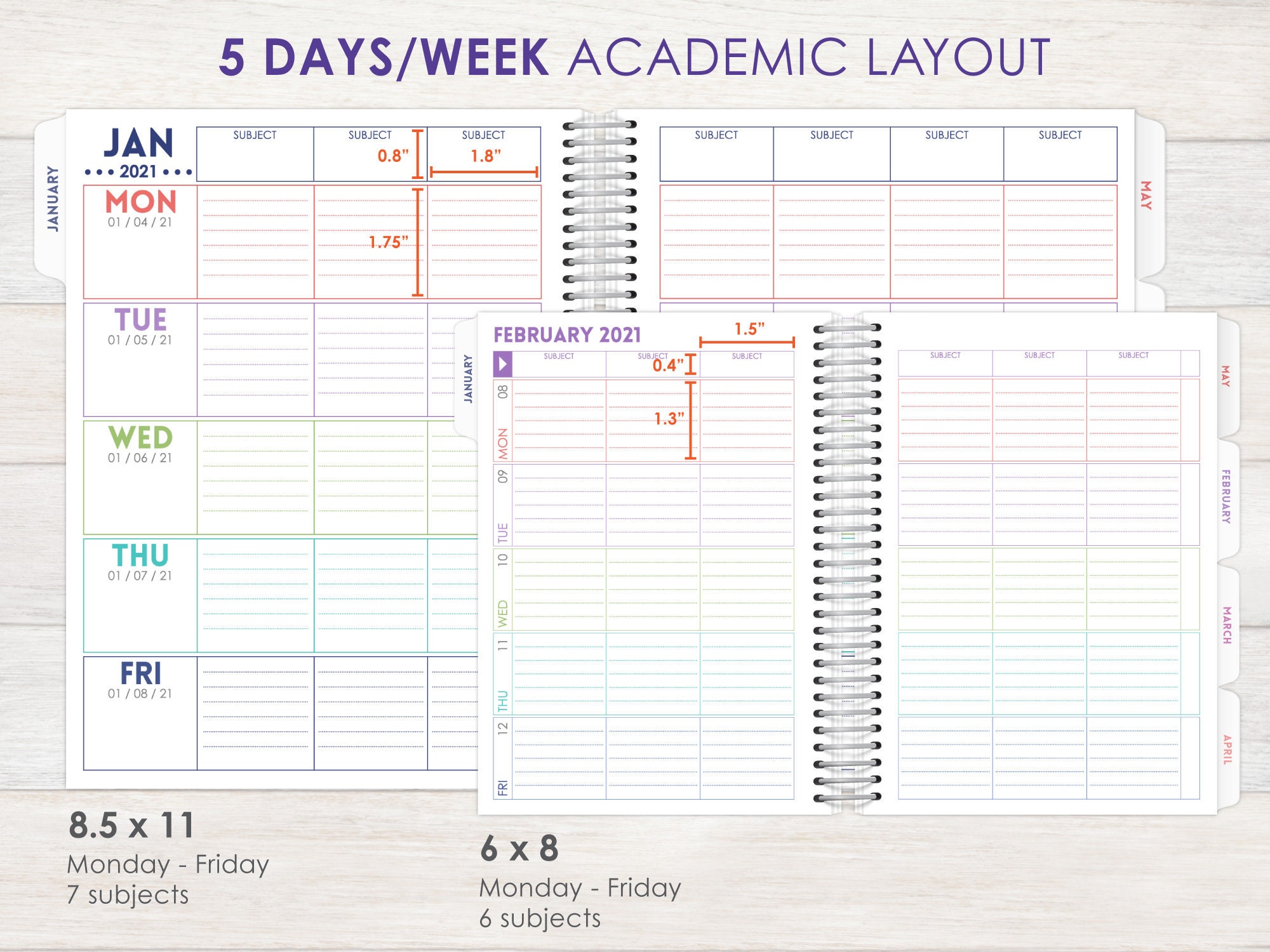 Student Planner High School Planner Student Daily Planner | Etsy